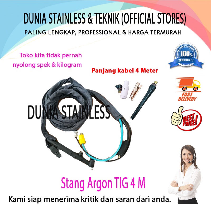 Jual Stang Argon TIG 4 Meter | Shopee Indonesia