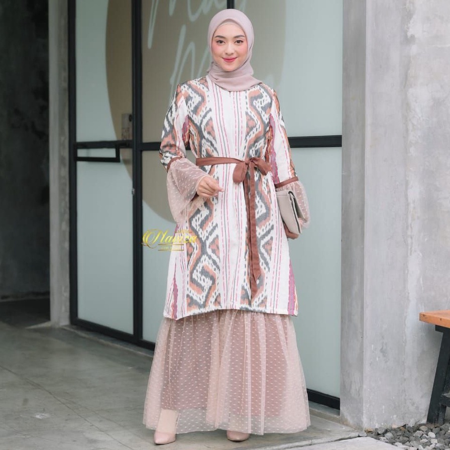 Jual Anindita Dress Batik Wanita Naviza Original Modern Etnik Jumbo ...