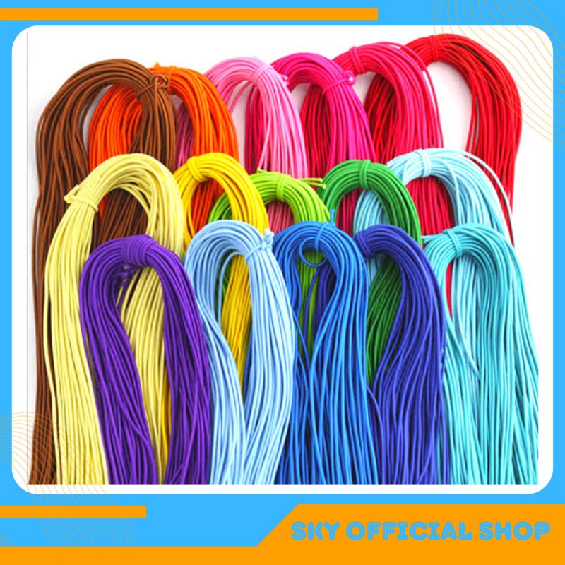 Jual 10 / 20 Meter Tali Elastis String Reflective Tali Frame Tenda ...