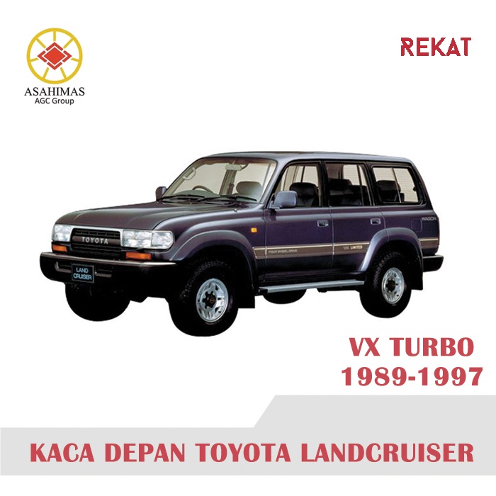 Jual KACA DEPAN TOYOTA LANCRUISER FJ80 VX TURBO 1989-1997 - ASAHIMAS ...