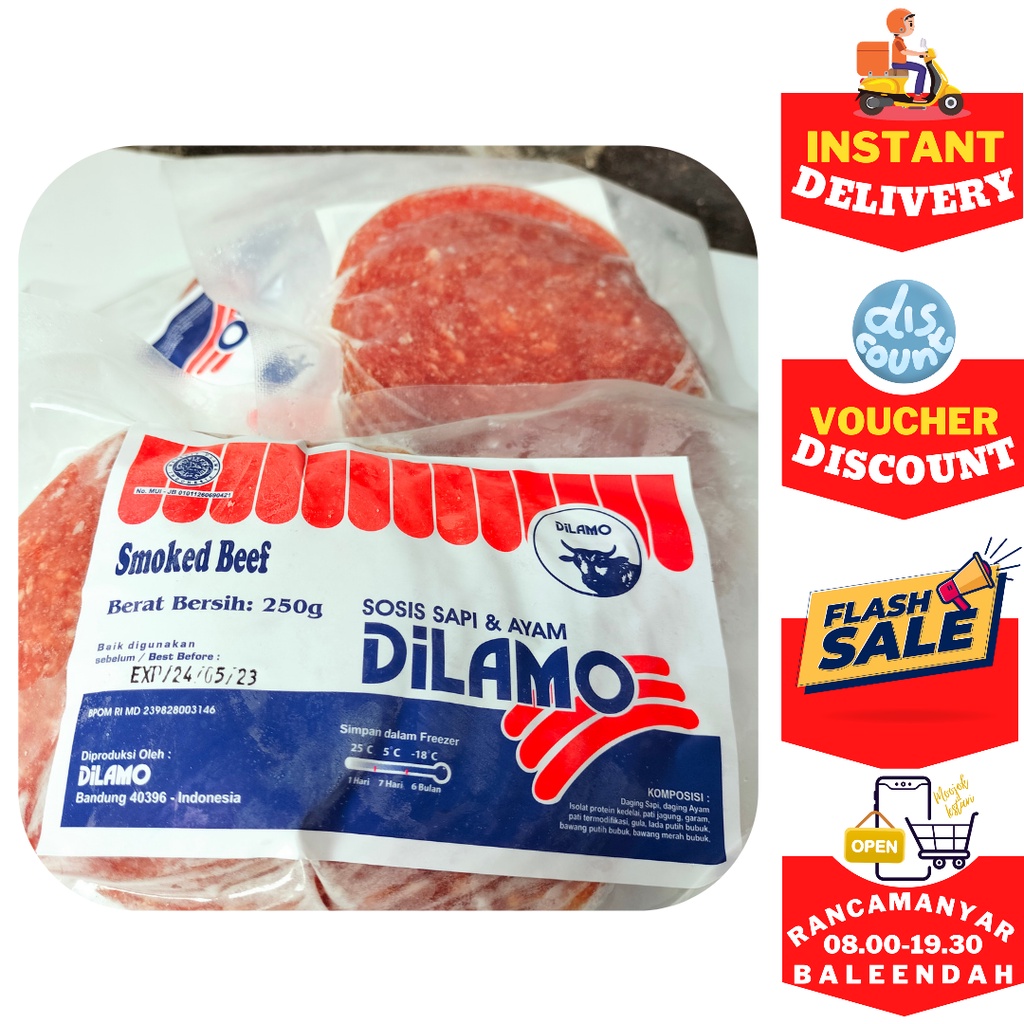 Jual MOOJOK-Dilamo Smoked Beef 250Gr isi 10 Slice Daging sapi Premium ...