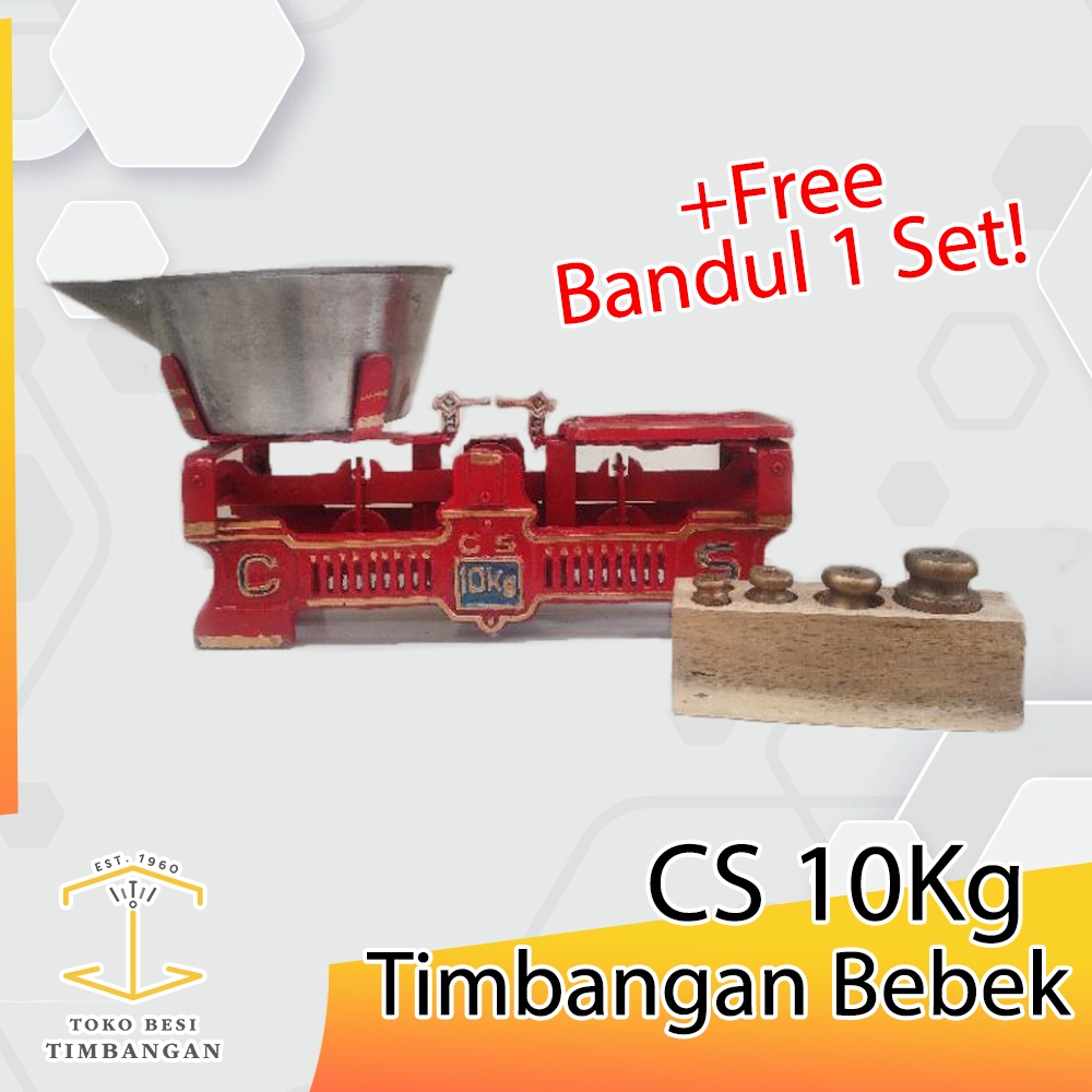 Jual Timbangan Bebek CS, Remadja, & Kurnia 10 KG + Bandul Set | Shopee ...