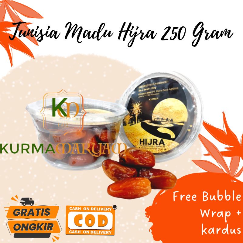 Jual Kurma Hijra pack 250 Gram ( manis sedang ) tunisia madu pack ...
