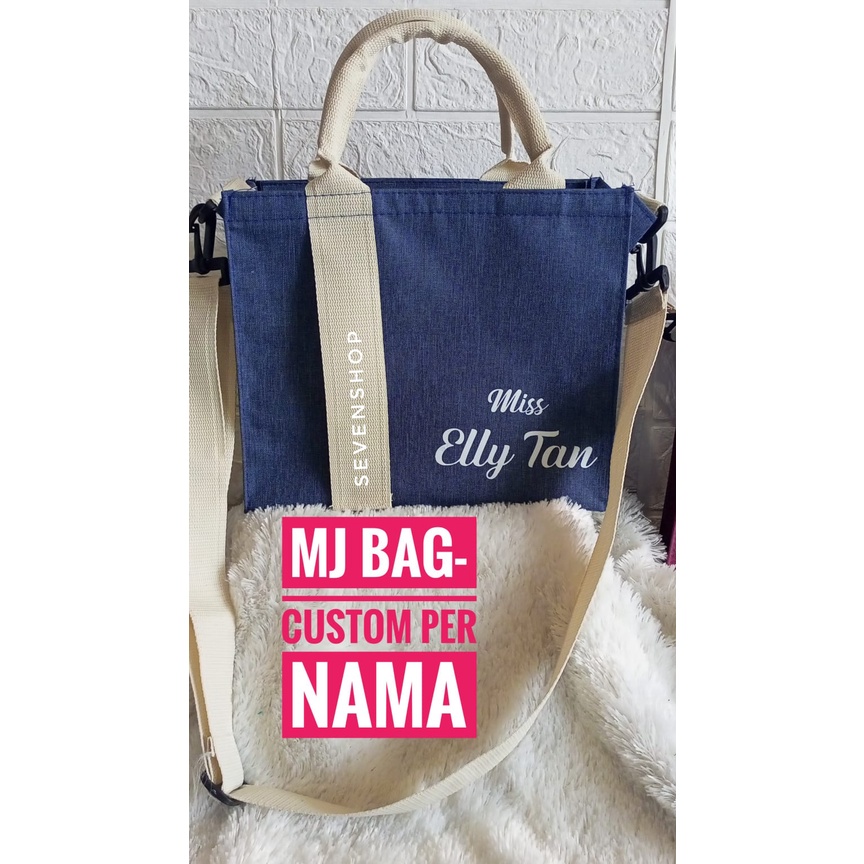 Jual TAS CUSTOM NAMA SATUAN TAS HADIAH HARI IBU HARI GURU | Shopee ...