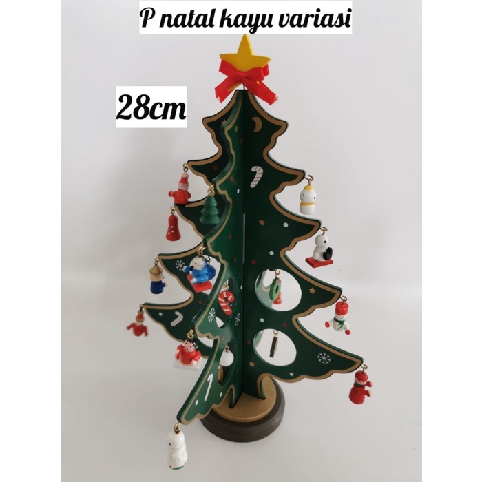 Jual Pohon natal Kayu variasi 28cm | Shopee Indonesia