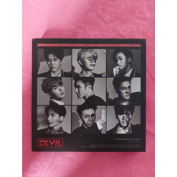 Jual Devil Album MURAH Super Junior full set (ada PC) unsealed | Shopee ...