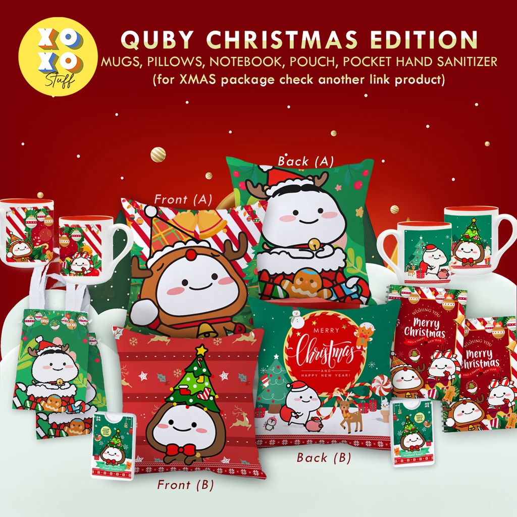 Jual QUBY PENTOL CHRISTMAS EDITION 2025 PILLOW, MUG, notebook and Mini ...