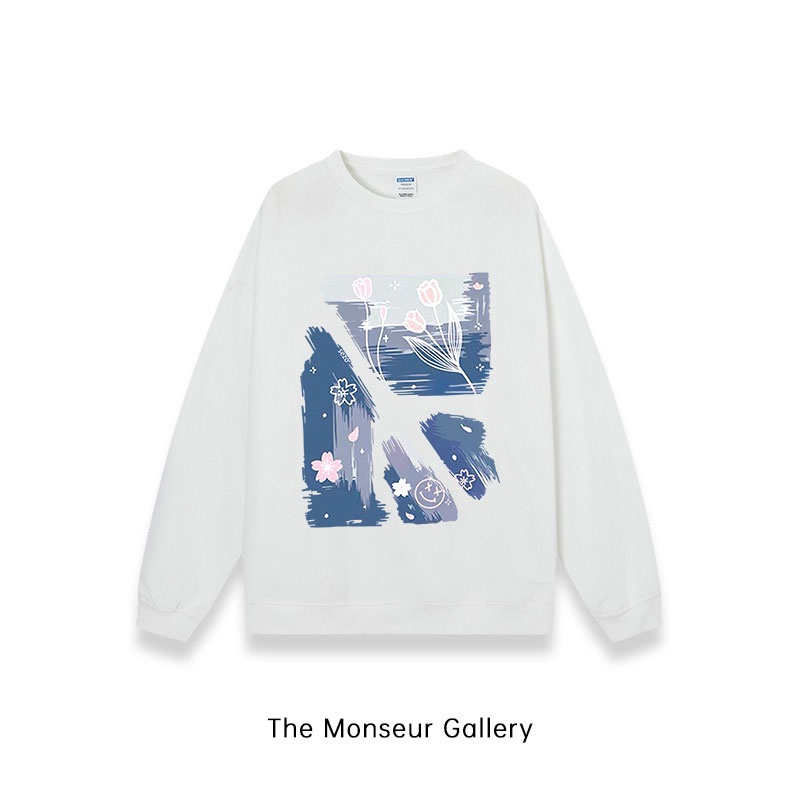 Jual The Monseur Gallery Sweater Oversize Blue Landscapet | Sweater ...