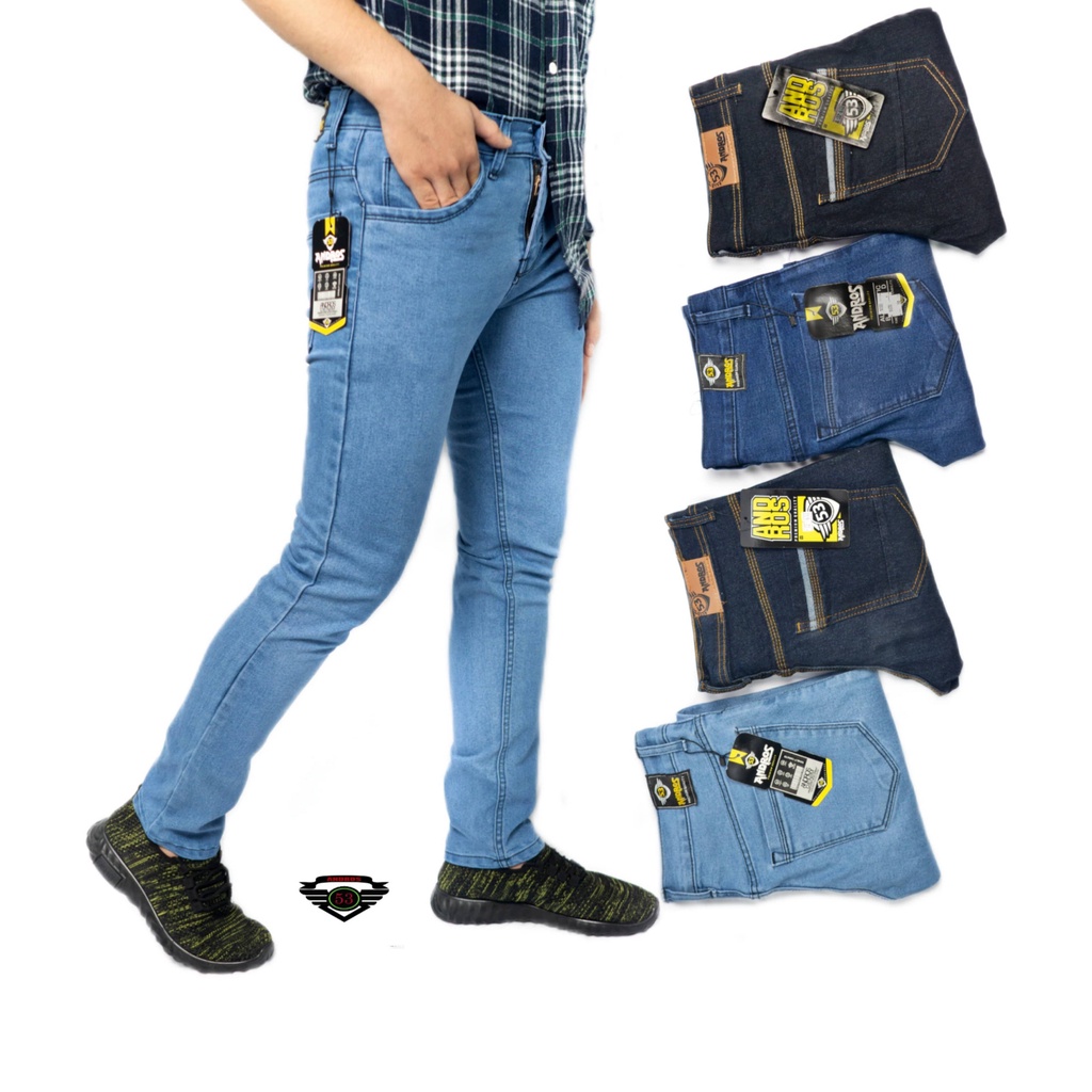 Jual ANDROS 53 - Celana Panjang Jeans Premium Pria Series Saku Tempel ...