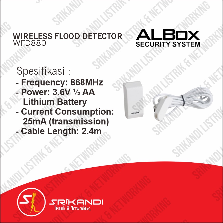 Jual FLOOD DETECTOR ALBOX WIRELESS WFD880 | Shopee Indonesia