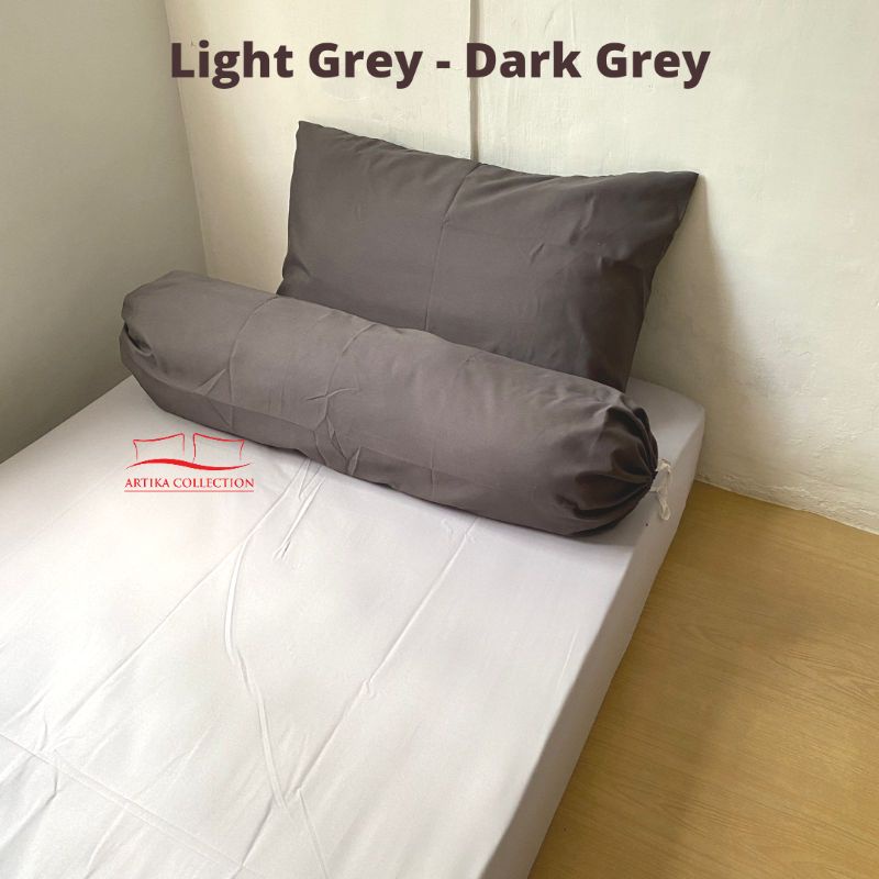 Jual Sprei Estetik Mix & Match Two Tone Polos Tanpa Embos Bahan ...