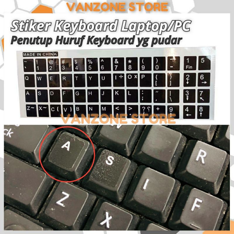 Jual Sticker Keyboard Pelindung huruf tombol English Layout Sticker for ...