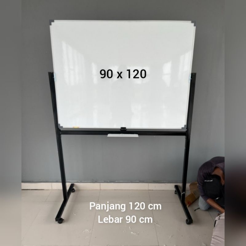 Jual White board standing 90 x 120 cm | Shopee Indonesia