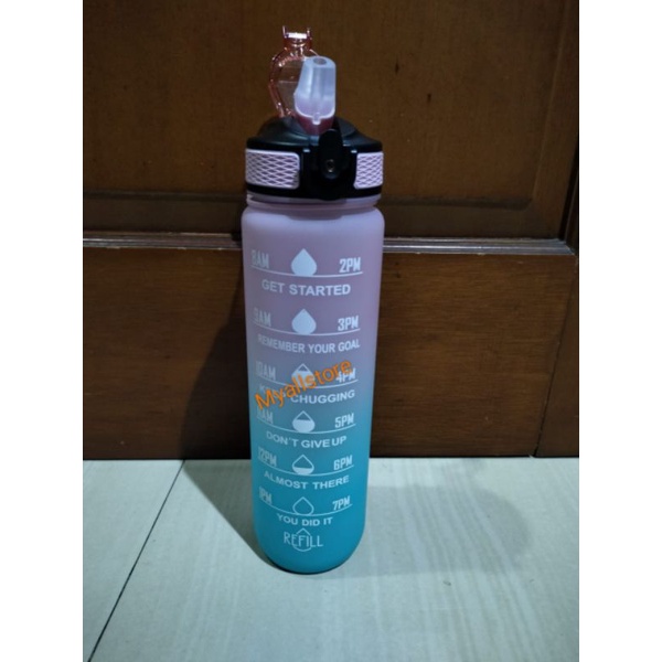 Jual Botol Viral 1000ml Tumbler Tritan Gradasi 1 Liter Tempat Minum ...