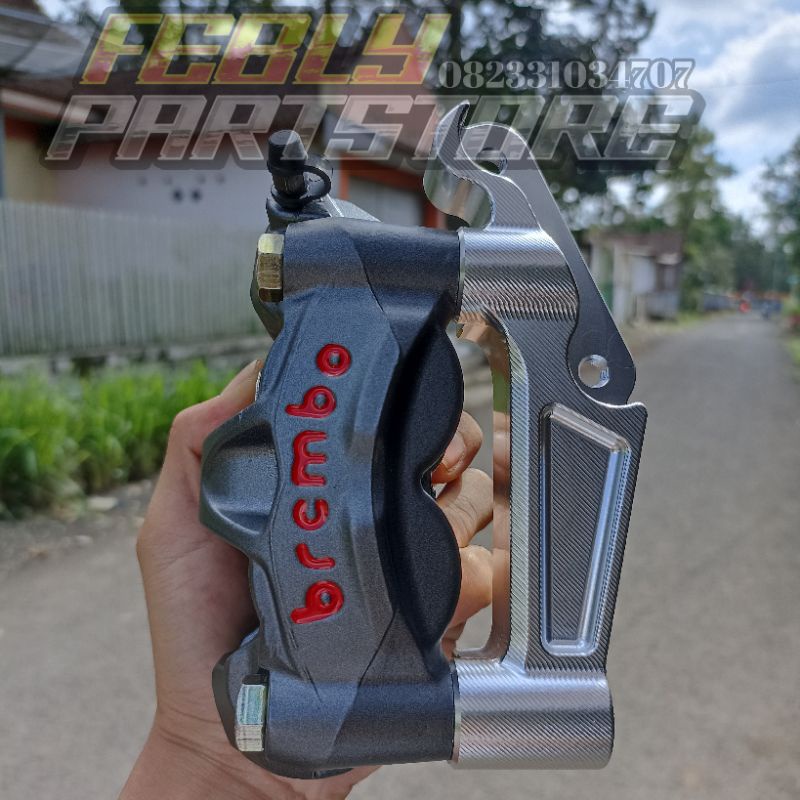 Jual KALIPER BREMBO M50 SET BREKET KALIPER PNP NINJA R RR SS KALIPER BREMBO GP4 GPRX 4 KALIPER ...