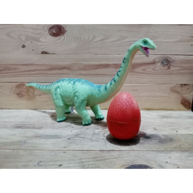 Jual figure karet dinosaur brachiosaurus telur dinosaurus diy jurassic ...