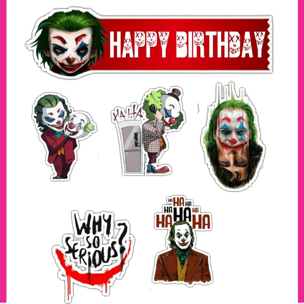 Jual BIGBAG HIASAN KUE JOKER TOPPER CAKE ULANG TAHUN | Shopee Indonesia