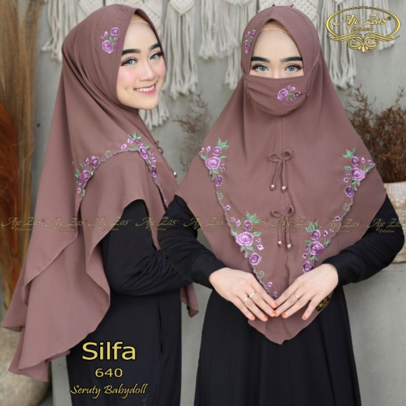 Jual Jilbab Motif Silfa Hijab By Aje Zas Collection | Shopee Indonesia