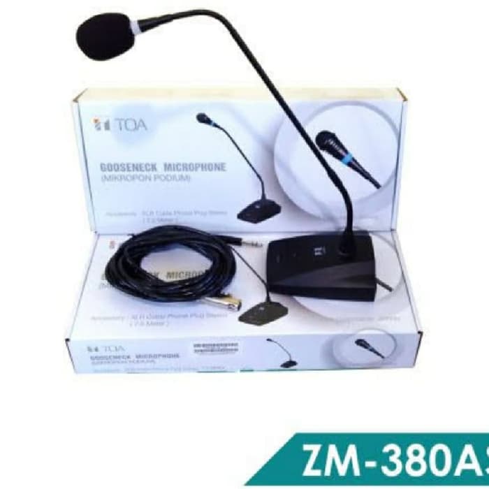 Jual Mic Meja Podium Gooseneck TOA ZM 380 AS ORIGINAL | Shopee Indonesia