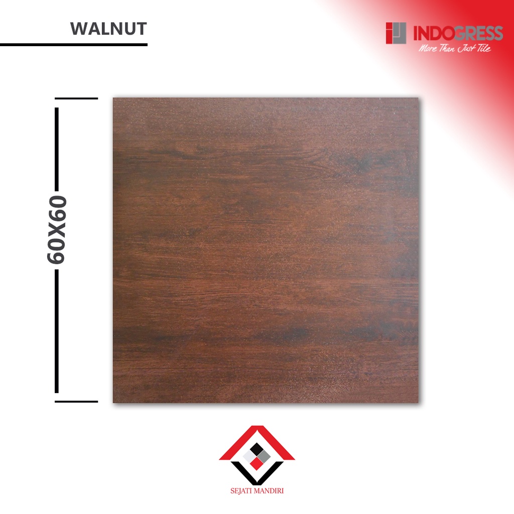 Jual granit 60x60 - motif kayu - indogress walnut | Shopee Indonesia