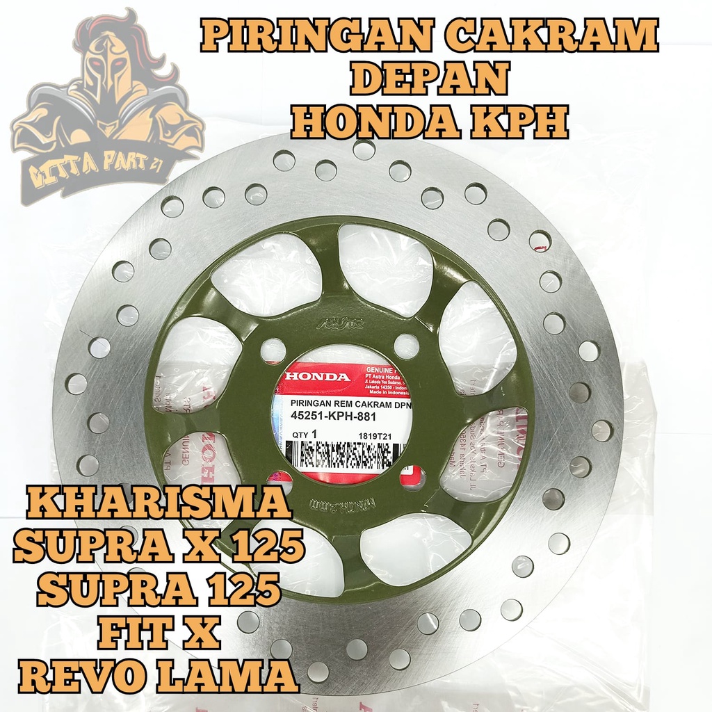 Jual PIRINGAN CAKRAM DEPAN HONDA KPH KUALITAS ASLI ORIGINAL HONDA AHM PRESISI AWET TIDAK KARATAN ...