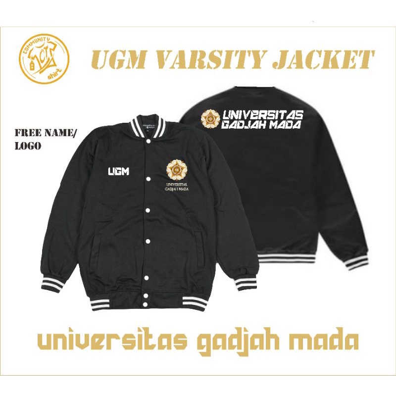 Jual Jaket Varsity UGM YOGYAKARTA Jaket Baseball Universitas Gadjah ...
