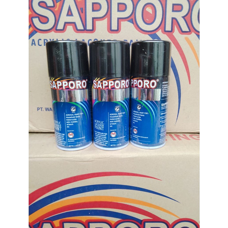 Jual pilok pilox cat spray sapporo 150ml saporo chrome chrom crom crome ...