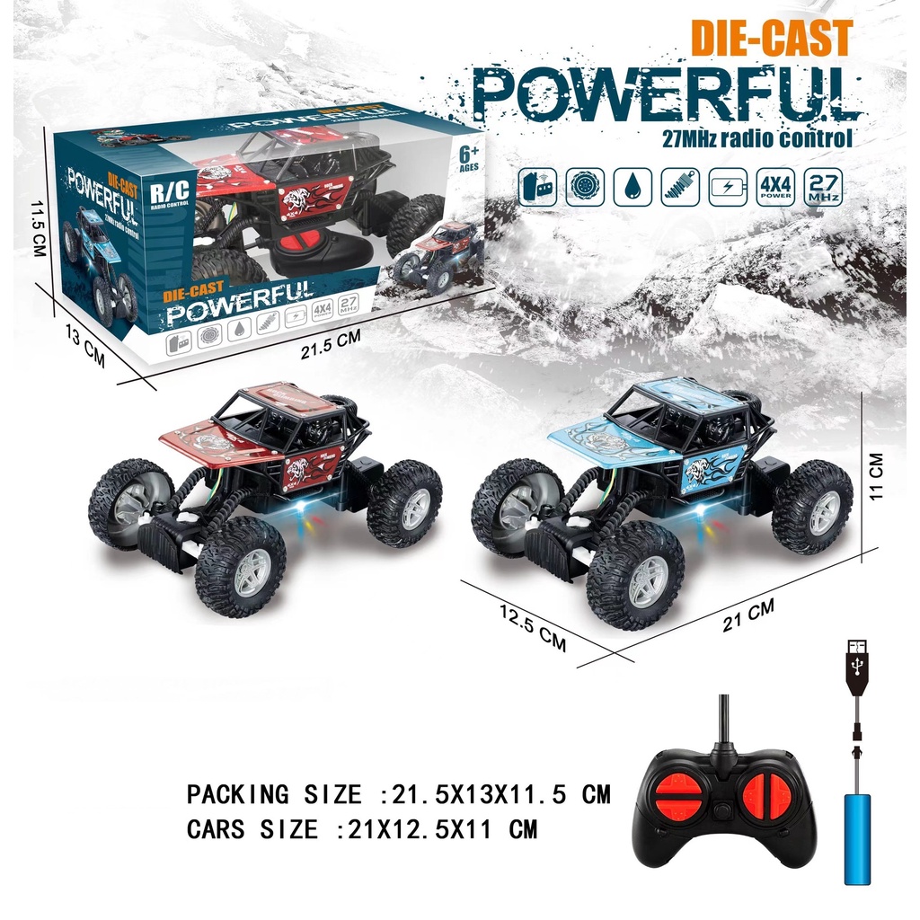 Jual Mobil Remot Diecast Powerful Rock Crawler RC Car | Shopee Indonesia