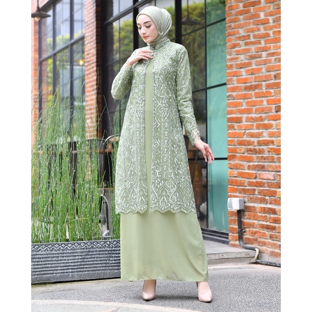 Jual New Model Gamis Modern Outer - Gamis Terbaru brokat - Gamis modern ...