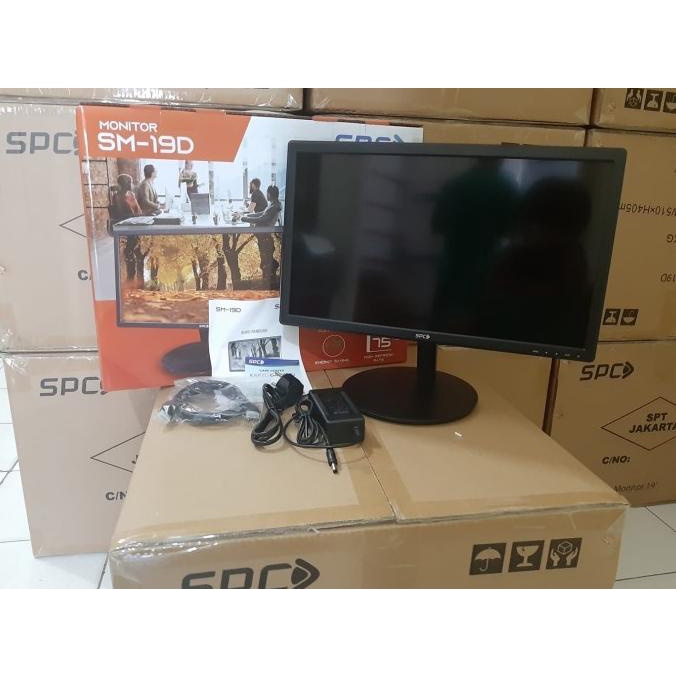 Jual Promo Monitor Pc Komputer Spc 19 Inch Hd Garansi Resmi Kmn06 ...