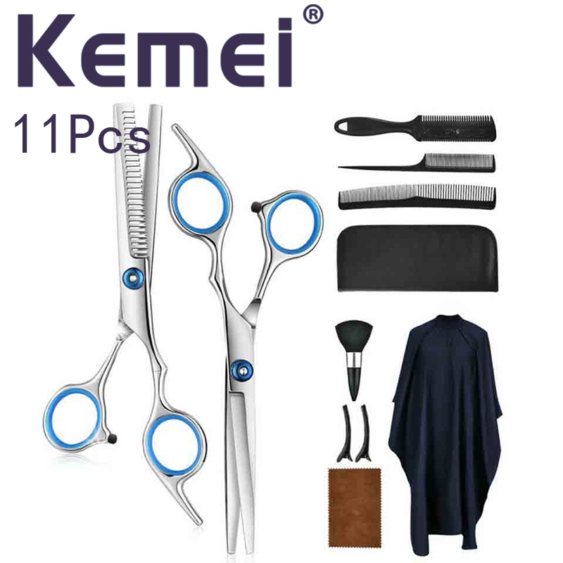 Jual 11 PCS/Set Tata Rambut Profesional Potongan Rambut Gunting 6 Inch ...