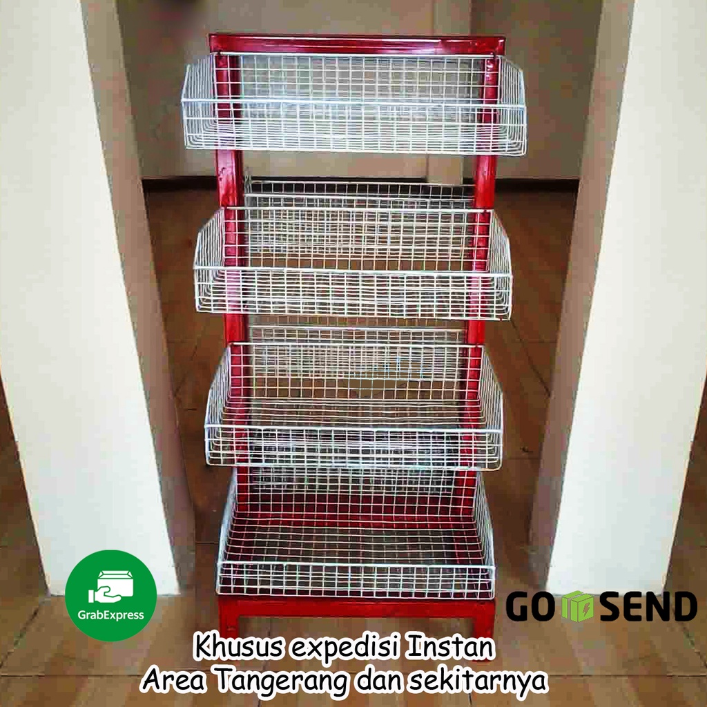 Jual Rak Keranjang Chiki - Rak Snack - Rak Makanan / Barang Ringan ...