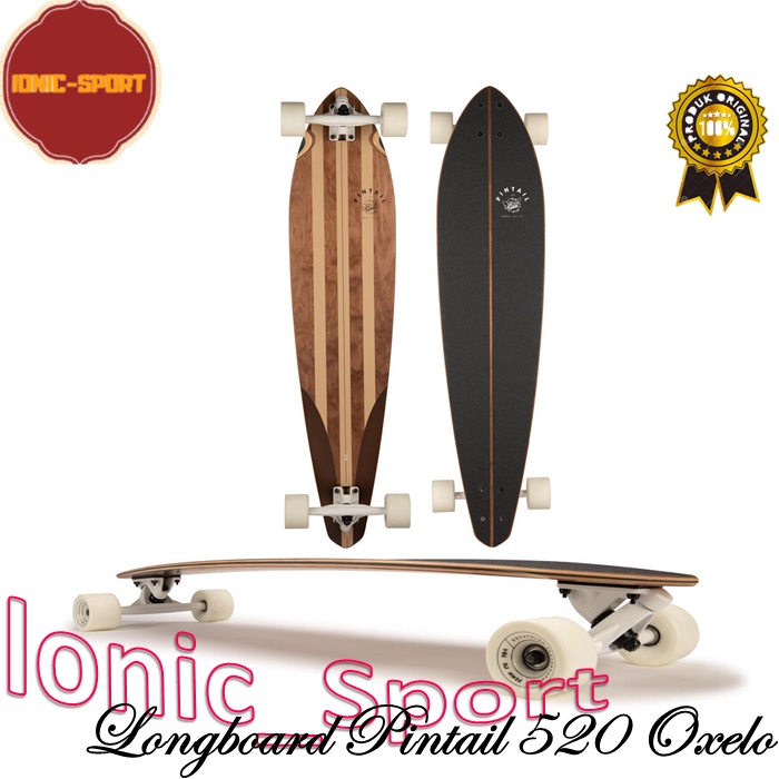 Jual Oxelo Longboard Adult Pintail 520 Strip Klasik Papan Skate ...