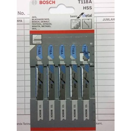 Jual Jigsaw Blade Bosch T118A / Mata Jigsaw Bosch T118A | Shopee Indonesia
