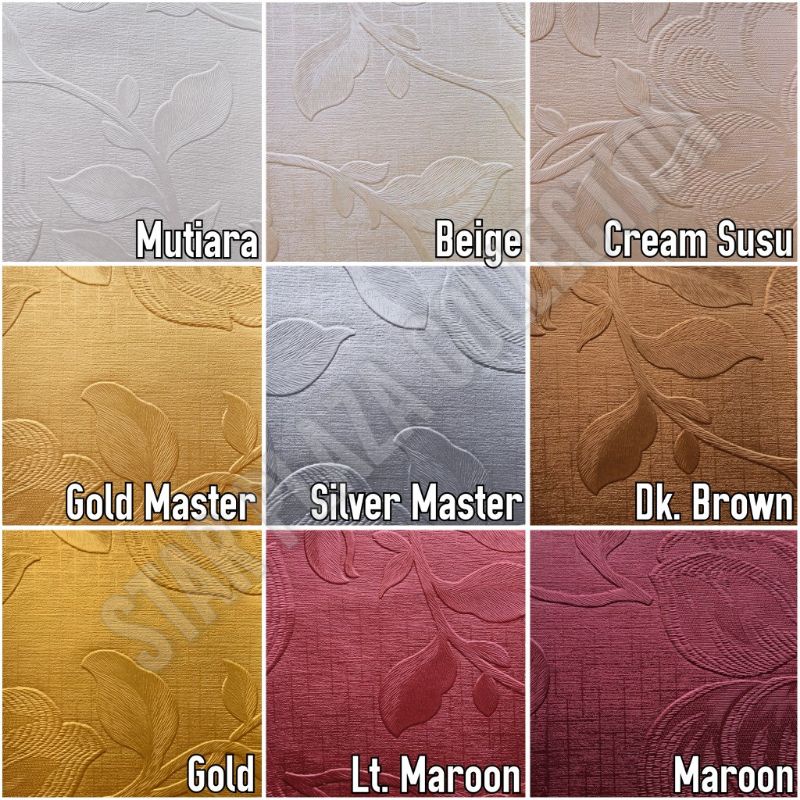 Jual Bahan Kain Oskar Kulit Oscar Sintetis Mengkilap Motif Bunga ...