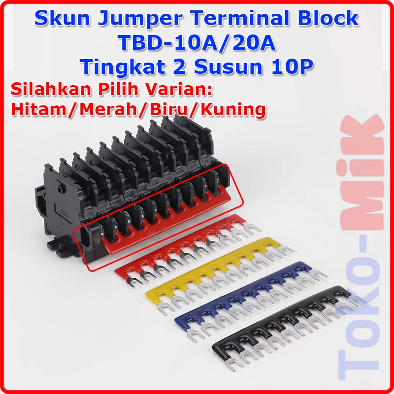 Jual SKUN JUMPER SHORT UNTUK TERMINAL BLOCK BLOK TBD-10A TBD-20A 10P 10 ...