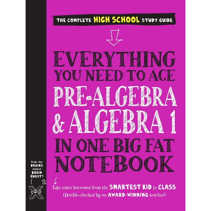 Jual Pre-Algebra and Algebra I in One Big Fat Notebook (Big Fat ...