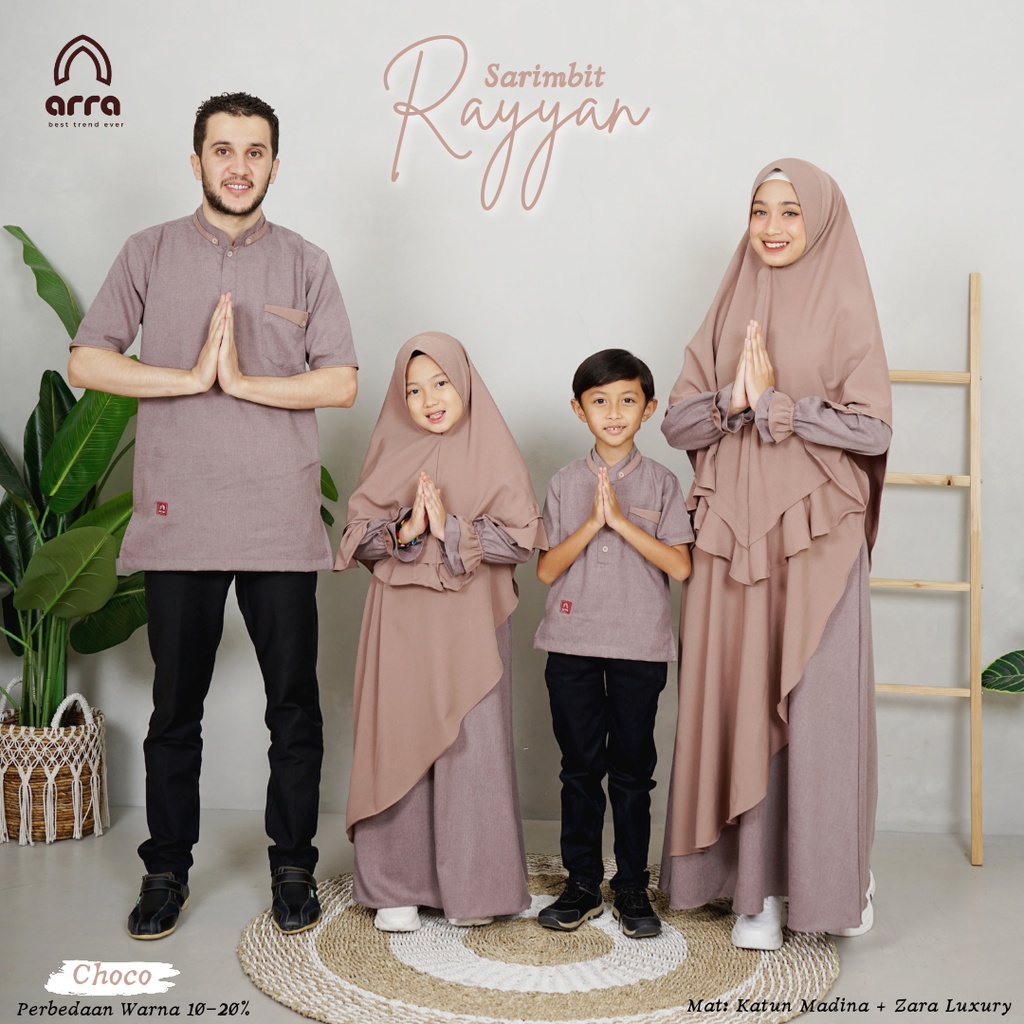 Jual BAJU ARRA SARIMBIT CHOCO SERIES RAYYAN KELUARGA ORIGINAL BRAND ...