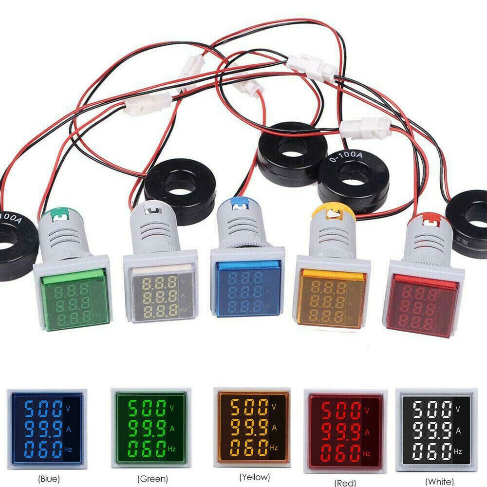 Jual Pilot Lamp Digital Hertz AC 3 in 1 indikator 60-500V 0-100A ... Jual Pilot Lamp Digital Hertz AC 3 in 1 indikator 60-500V 0-100A ...