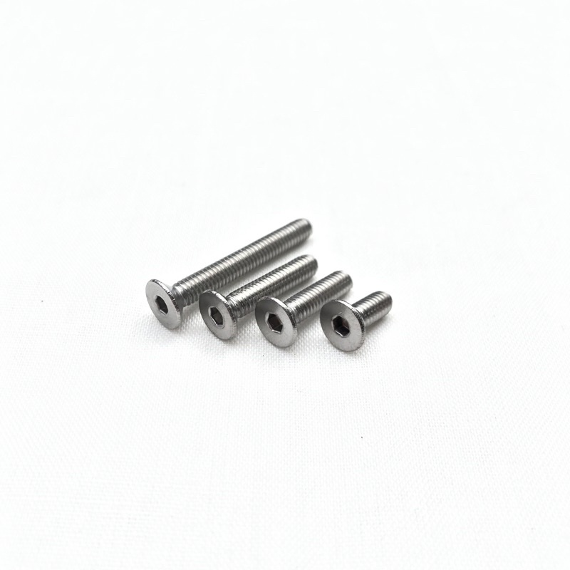 Jual Baut Verseng L M4 X 16 (1,6 cm) stainless 304 A2-70 Baut JF L countersounk/ Drat 6/ Kunci L ...