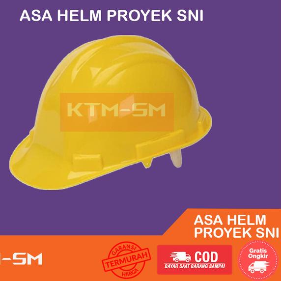Jual ASA HELM PROYEK SNI KUNING Helm Safety Untuk Proyek Standart Merk ...