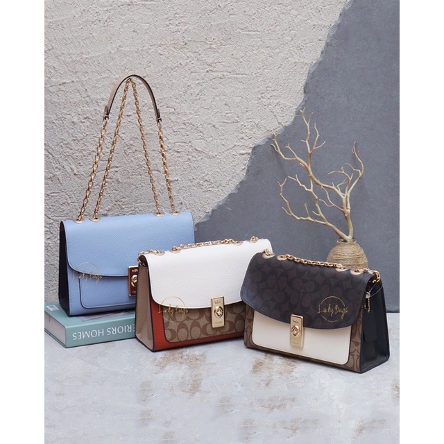 Jual coach sign lane shoulder bag (authentic / original) | Shopee Indonesia