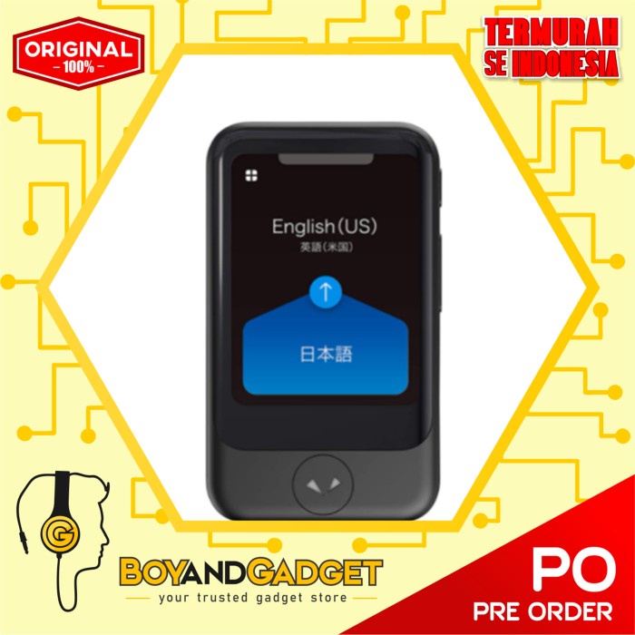 Jual Pocketalk Model S Real Time Two-Way 82 Language Black | Shopee ...