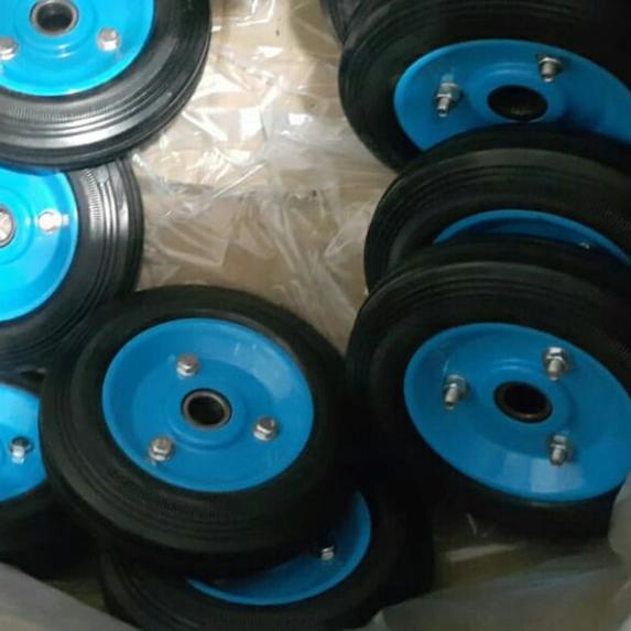 Jual roda troli 8" inch ban karet Roda karet troli 8" inch | Shopee ...