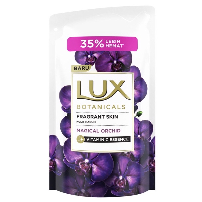 Jual lux botanicals body wash refill magical orchid kulit wangi 825ml | Shopee Indonesia