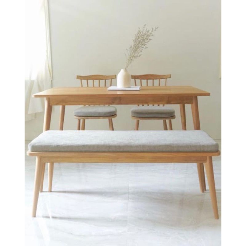 Jual MEJA MAKAN KURSI CAFE MODEL JEPANG (TEBAL MEJA 3CM) | Shopee Indonesia