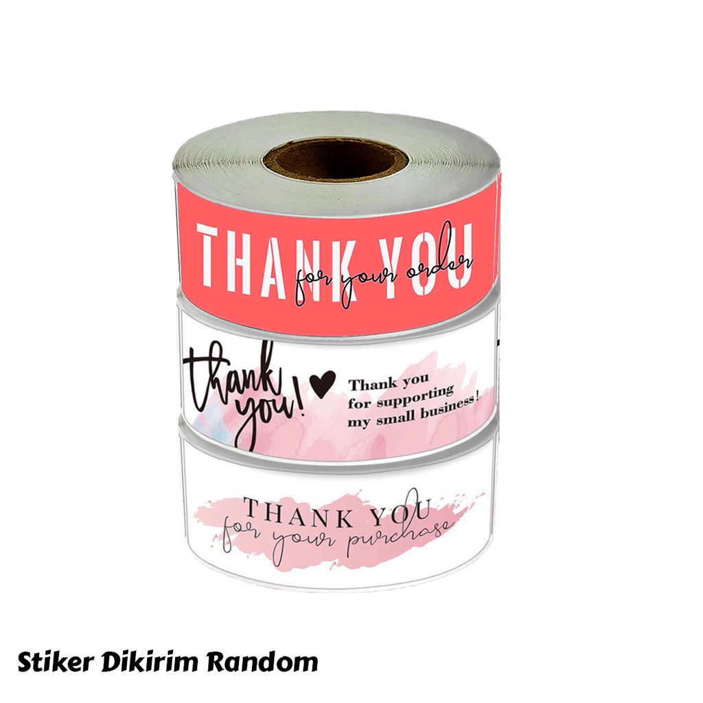 Jual Sticker Thank You / Sticker Label Makanan / Stiker Packing (1 Roll ...