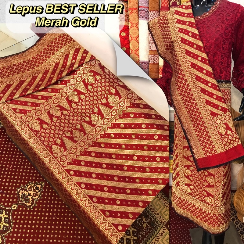 Jual SONGKET PALING LARIS LEPUS MURMER BEST SELLER - ASLI TENUN TANGAN PALEMBANG | Shopee Indonesia