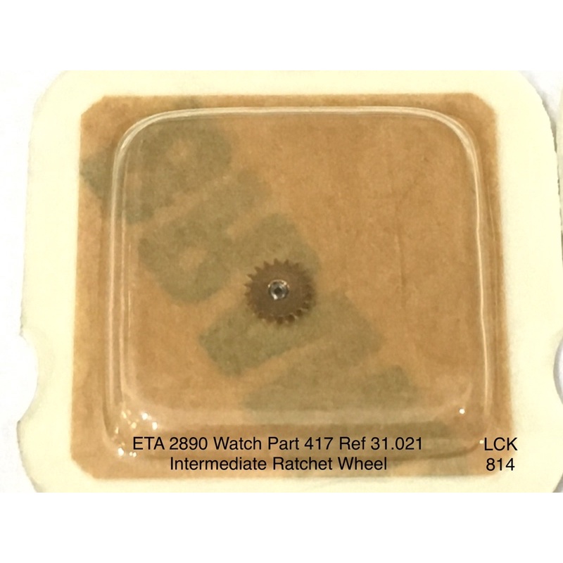 Jual ETA 2890 Watch Part 417 Ref 31.021 Intermediate Ratchet Wheel Cal ...