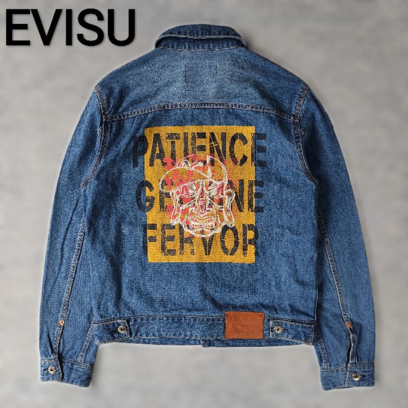 Jual EVISU TYPE 1 DENIM JACKET -Medium | Shopee Indonesia